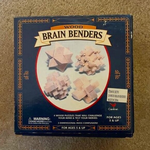 Games | Wood Brain Benders Puzzles New | Poshmark